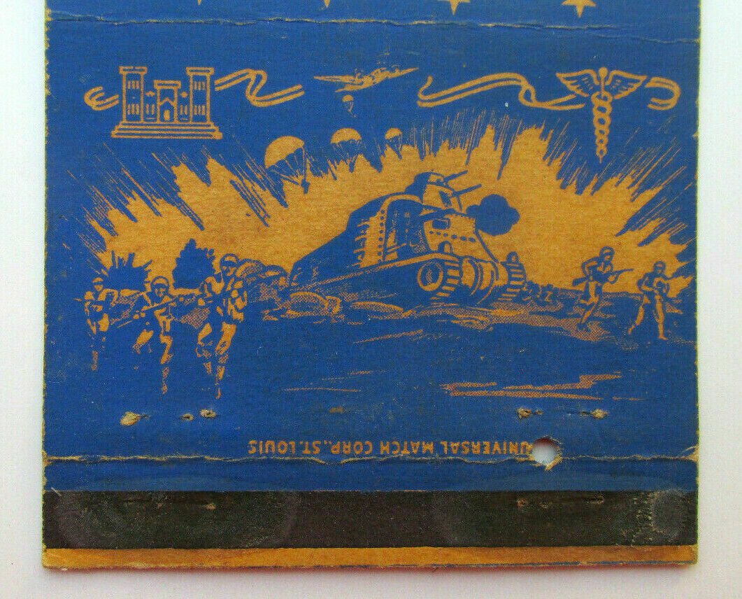 U.S. Army - 40 Strike US Military Matchbook Cover Tank Soldiers ...