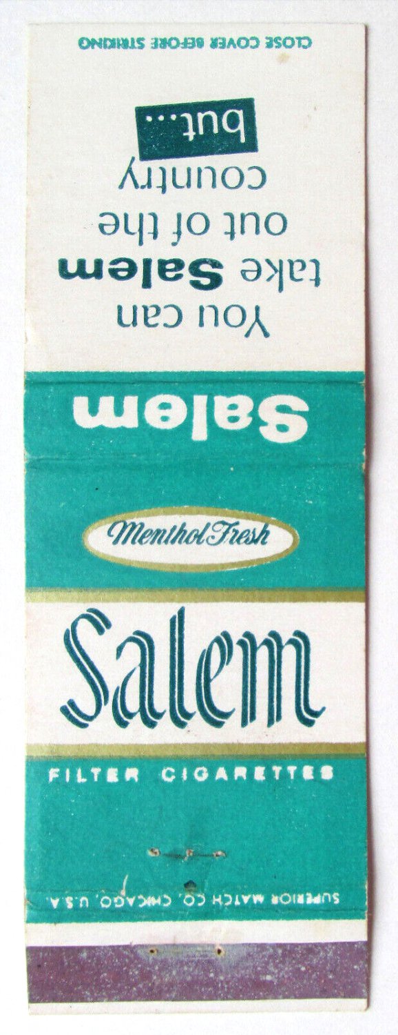 Salem Menthol Filter Cigarette - Tobacco Advertisement 20 Strike ...
