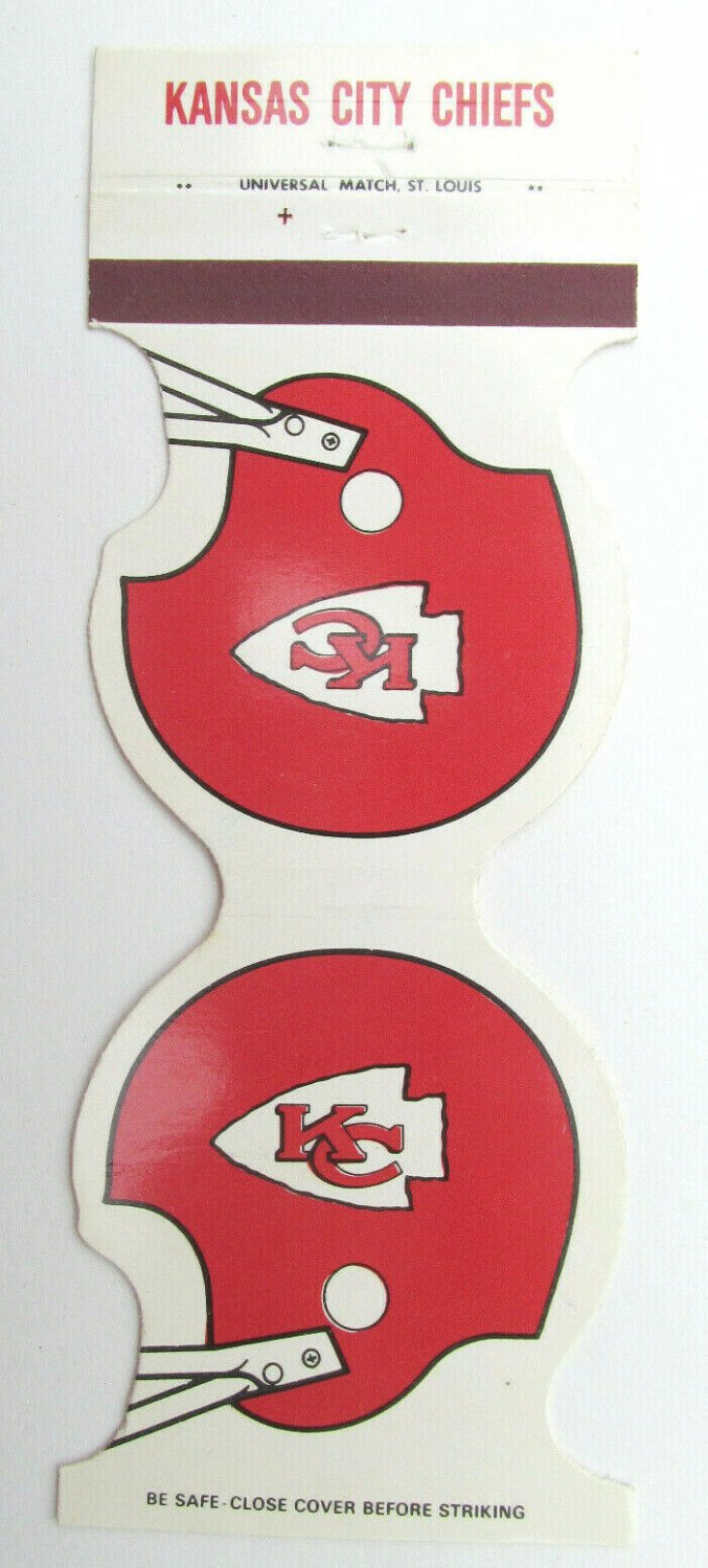 Kansas City Chiefs 1980 Football Schedule Sports Matchbook Cover Helmet ...