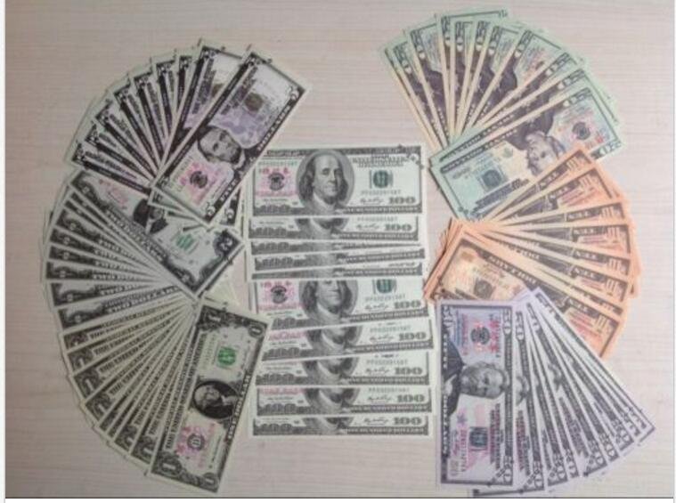 Lots of 70 Pieces of Banktells' USD Training Banknotes/ Paper Money. UNC