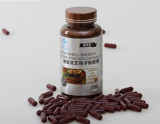 Broken Ganoderma lucidum spore powder Capsules