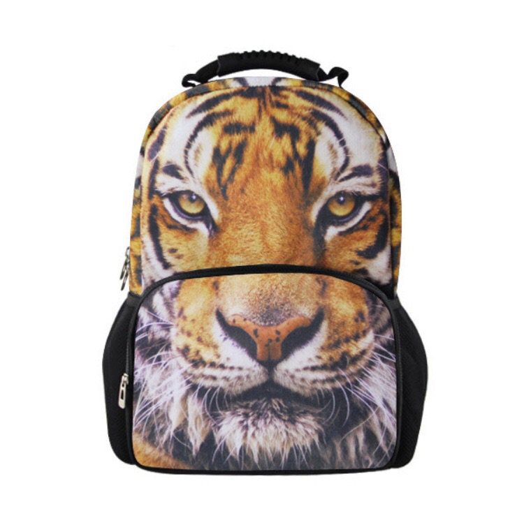 3D Adult Backpack Tiger