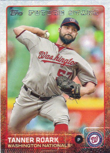 Tanner Roark 2015 Topps #30 Washington Nationals Baseball Card