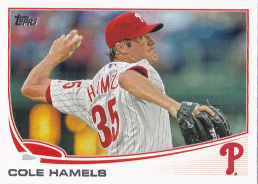 Cole Hamels 2013 Topps #332 Philadelphia Phillies Baseball Card
