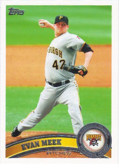 Evan Meek 2011 Topps #125 Pittsburgh Pirates Baseball Card