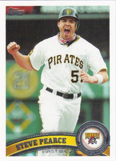 Steve Pearce 2011 Topps Update #US226 Pittsburgh Pirates Baseball Card