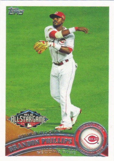 Brandon Phillips 2011 Topps Update #US306 Cincinnati Reds Baseball Card
