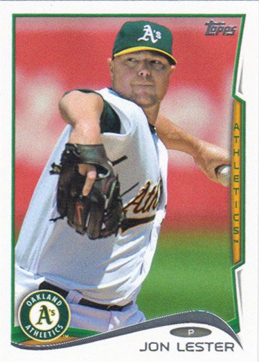Jon Lester 2014 Topps Update #US-142 Oakland Athletics Baseball Card