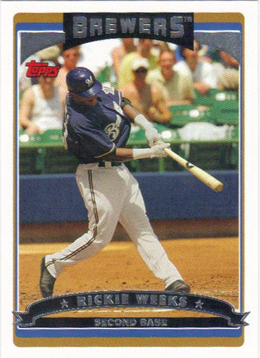 Rickie Weeks 2006 Topps #39 Milwaukee Brewers Baseball Card