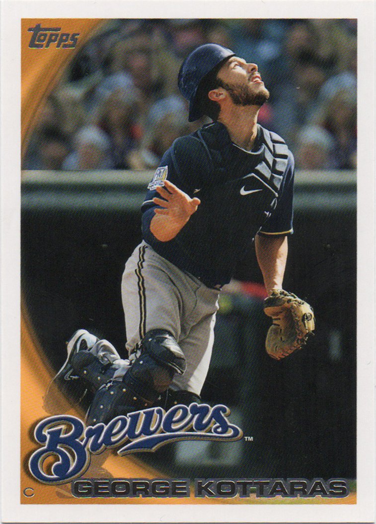George Kottaras 2010 Topps Update #US-324 Milwaukee Brewers Baseball Card