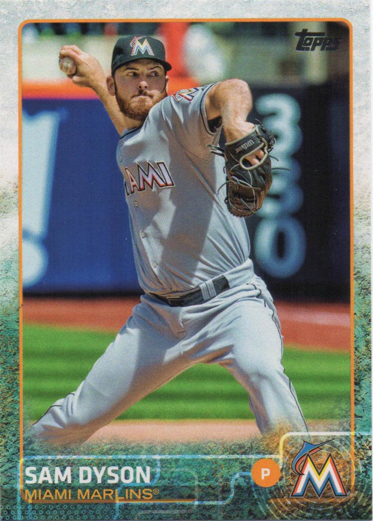 Sam Dyson 2015 Topps Update Rookie #US40 Miami Marlins Baseball Card