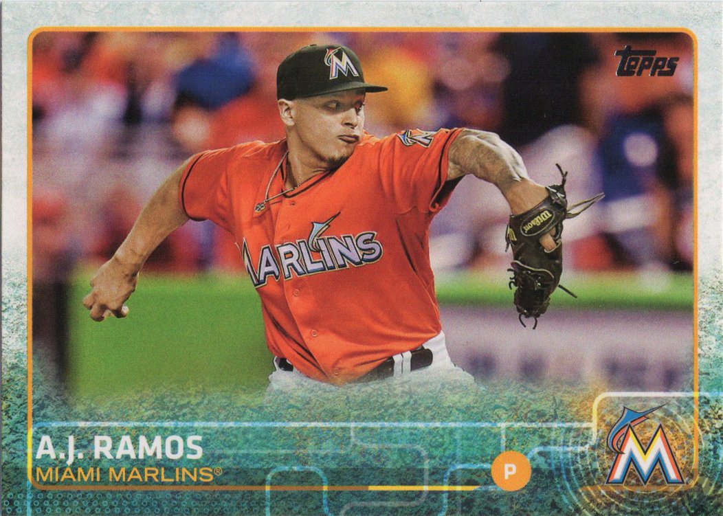 A.J. Ramos 2015 Topps Update #US195 Miami Marlins Baseball Card