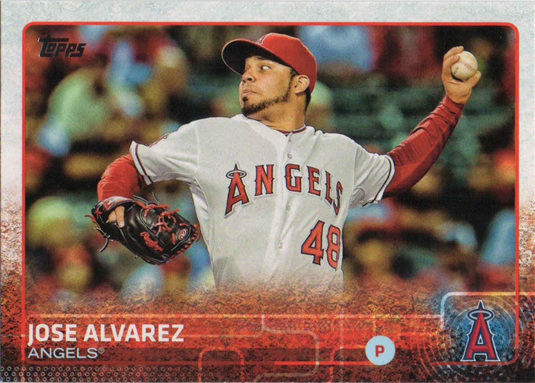 Jose Alvarez 2015 Topps Update #US339 Los Angeles Angels Baseball Card