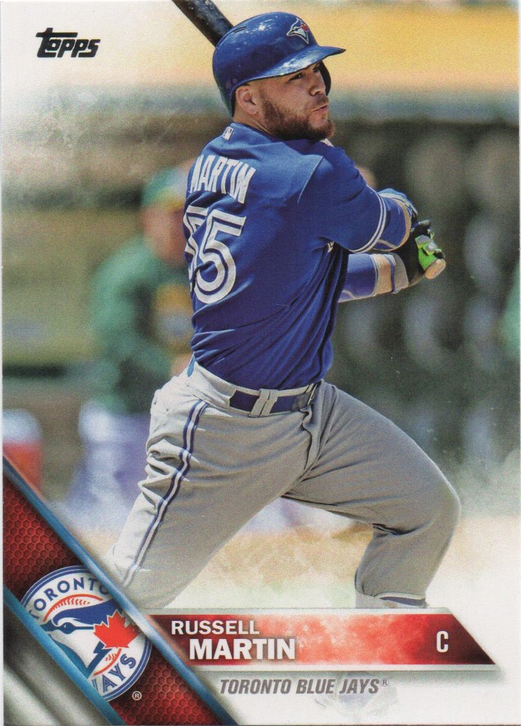 Russell Martin 2016 Topps #261 Toronto Blue Jays Baseball Card