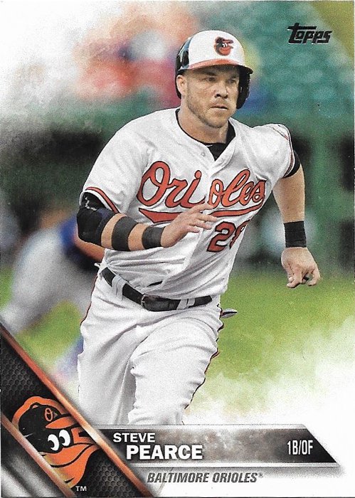 Steve Pearce 2016 Topps Update #US51 Baltimore Orioles Baseball Card