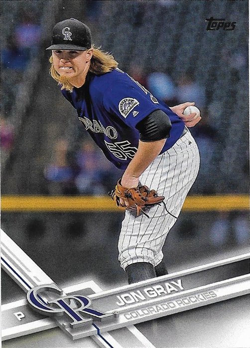 Jon Gray 2017 Topps #209 Colorado Rockies Baseball Card