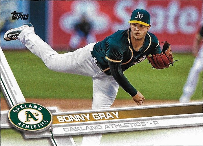 Sonny Gray 2017 Topps #177 Oakland Athletics Baseball Card