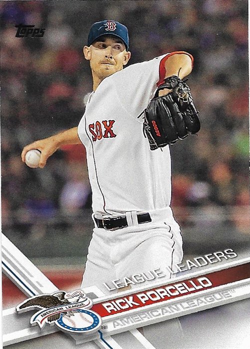 Rick Porcello 2017 Topps #28 Boston Red Sox Baseball Card