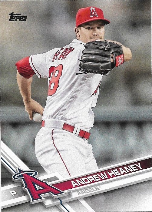 Andrew Heaney 2017 Topps #444 Los Angeles Angels Baseball Card