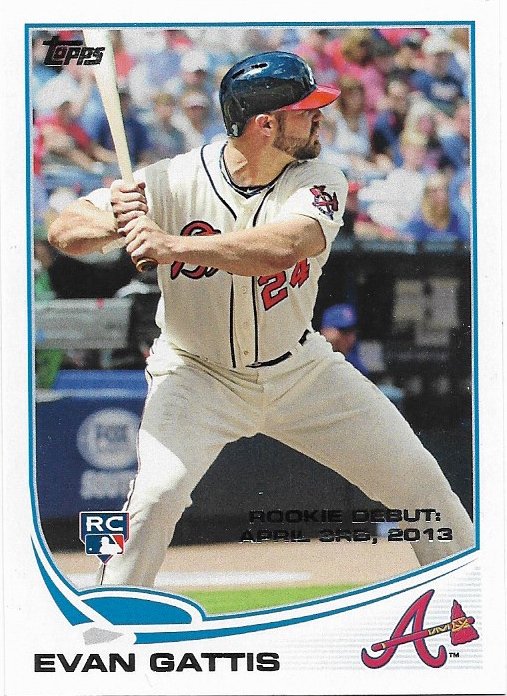 Evan Gattis 2013 Topps Update Rookie Debut #US87 Atlanta Braves ...