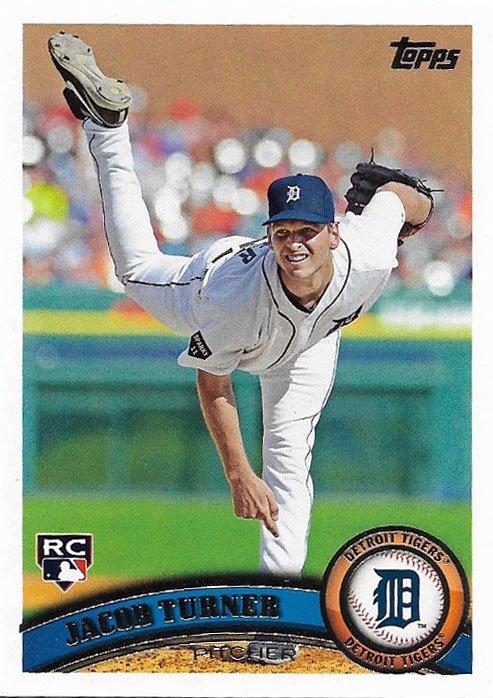 Jacob Turner 2011 Topps Update Rookie #US174 Detroit Tigers Baseball Card