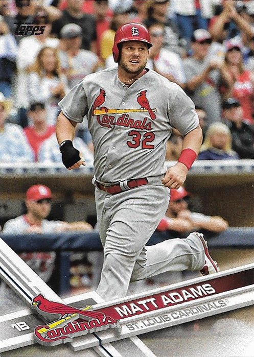 Matt Adams 2017 Topps #258 St. Louis Cardinals Baseball Card