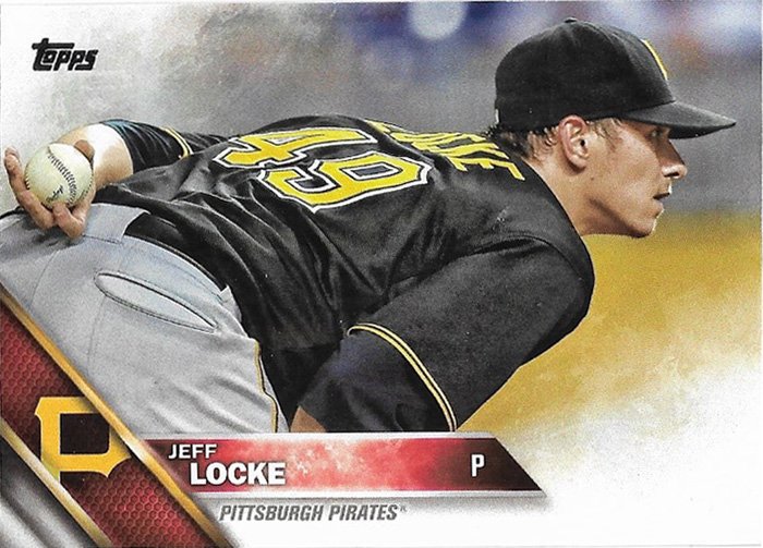 Jeff Locke 2016 Topps #361 Pittsburgh Pirates Baseball Card