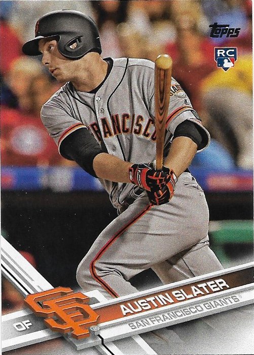 Austin Slater 2017 Topps Update Rookie #US126 San Francisco Giants ...