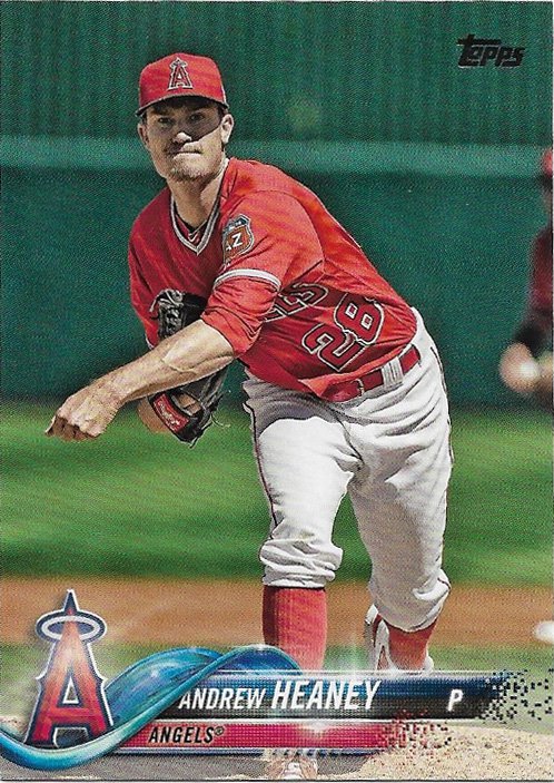 Andrew Heaney 2018 Topps #491 Los Angeles Angels Baseball Card