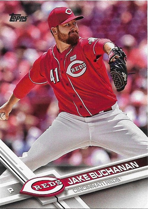 Jake Buchanan 2017 Topps Update #US75 Cincinnati Reds Baseball Card