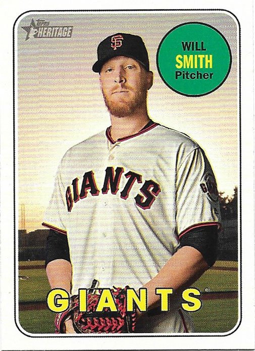 Will Smith 2018 Topps Heritage #614 San Francisco GIants Baseball Card