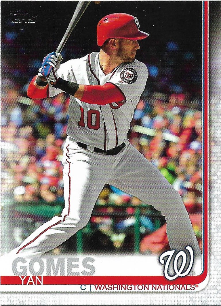 Yan Gomes 2019 Topps Update #US280 Washington Nationals Baseball Card