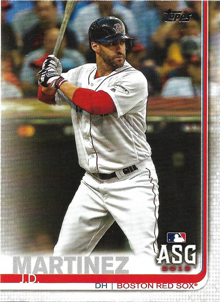 J.D. Martinez 2019 Topps Update #US134 Boston Red Sox Baseball Card
