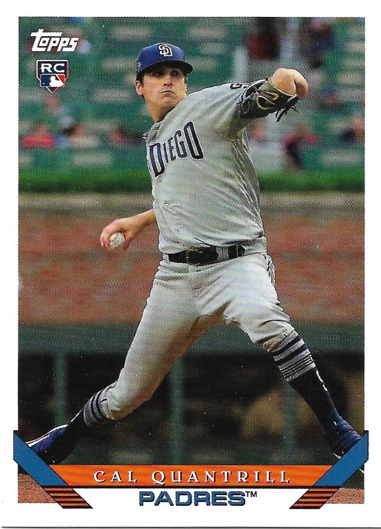 Cal Quantrill 2019 Topps Archives Rookie #213 San Diego Padres Baseball ...
