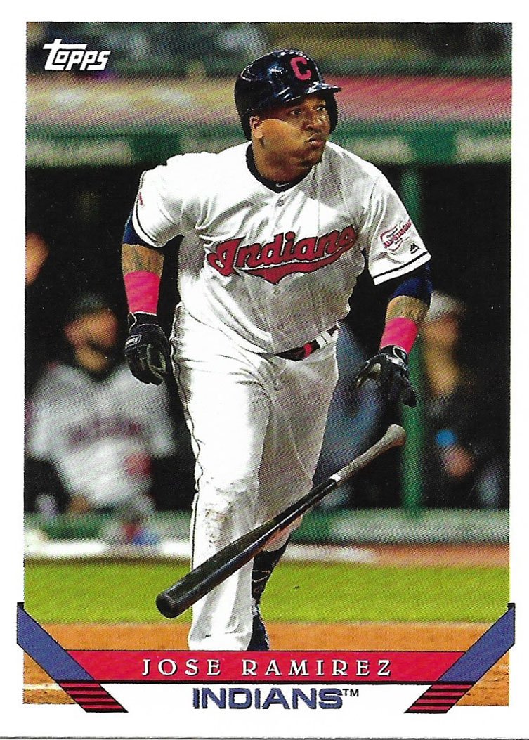 Jose Ramirez 2019 Topps Archives #298 Cleveland Indians Baseball Card