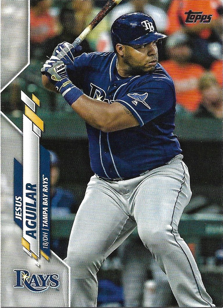 Jesus Aguilar 2020 Topps #98 Tampa Bay Rays Baseball Card