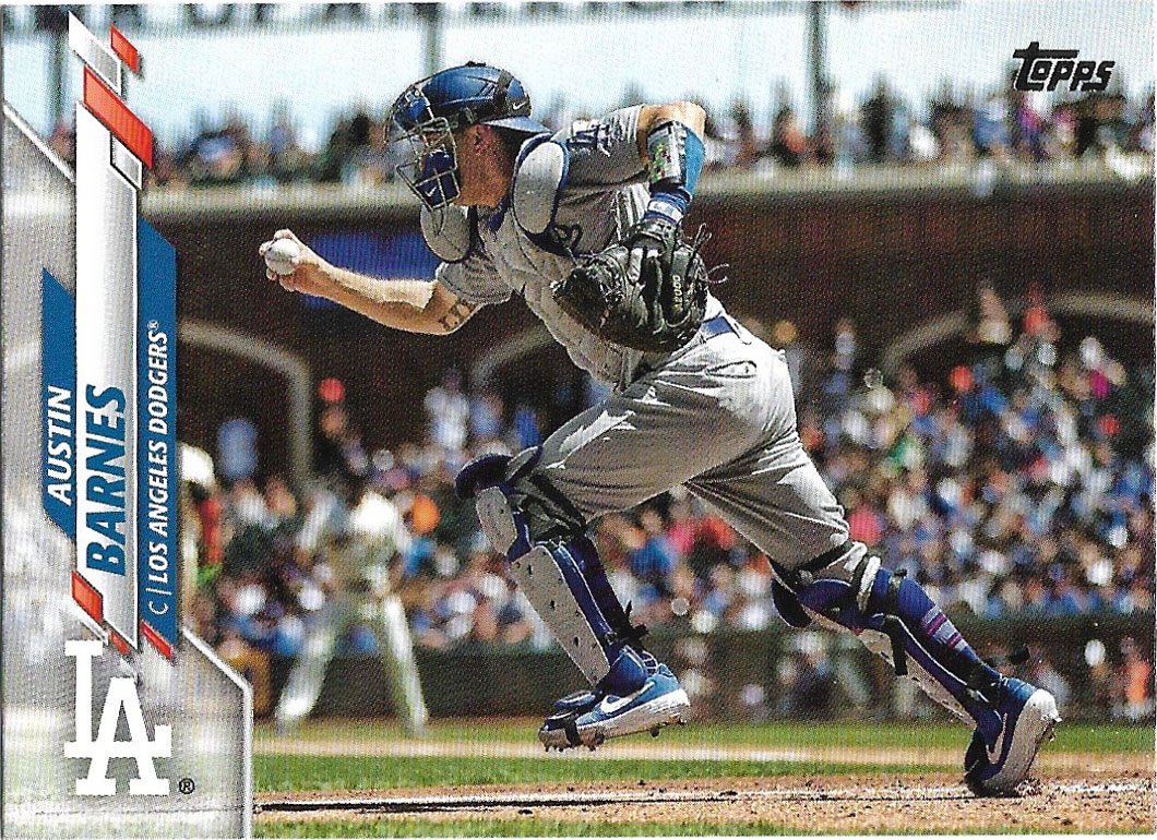 Austin Barnes 2020 Topps #80 Los Angeles Dodgers Baseball Card