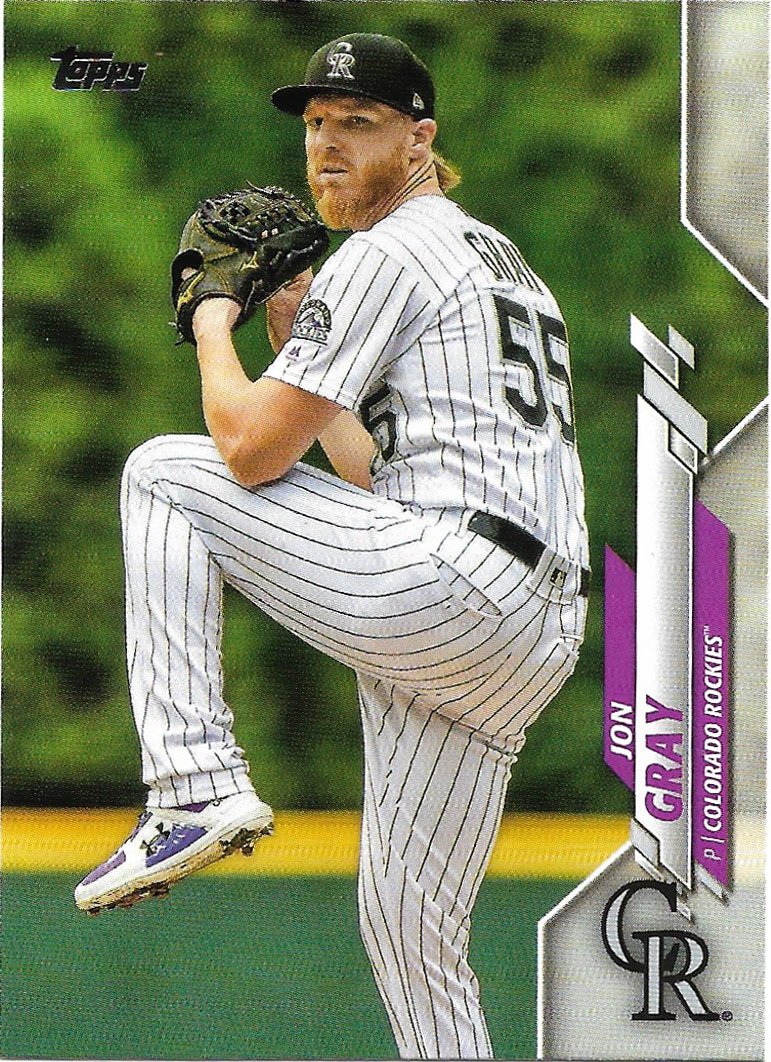 Jon Gray 2020 Topps #288 Colorado Rockies Baseball Card