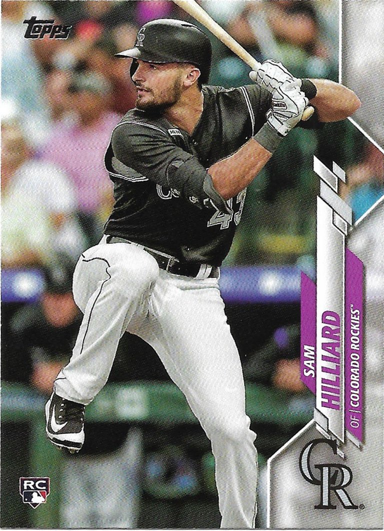 Sam Hilliard 2020 Topps Rookie #12 Colorado Rockies Baseball Card