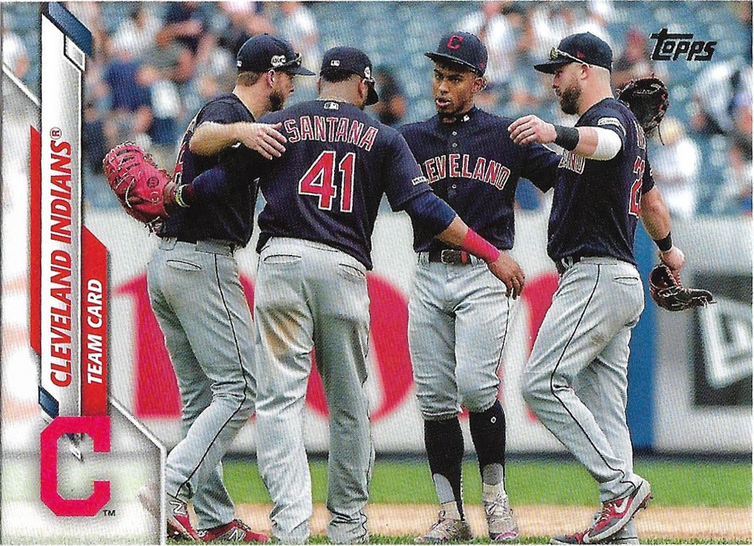 Cleveland Indians 2020 Topps #65 Baseball Team Card