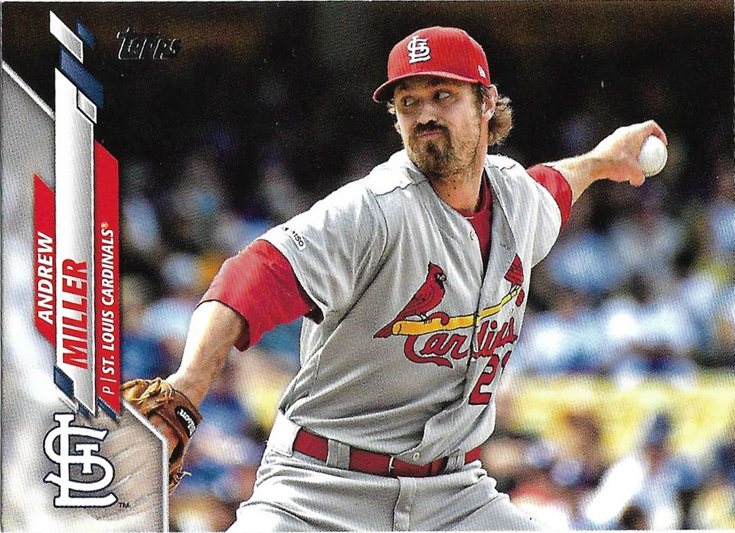 Andrew Miller 2020 Topps #254 St. Louis Cardinals Baseball Card