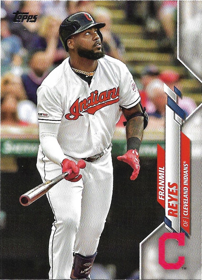 Franmil Reyes 2020 Topps #17 Cleveland Indians Baseball Card