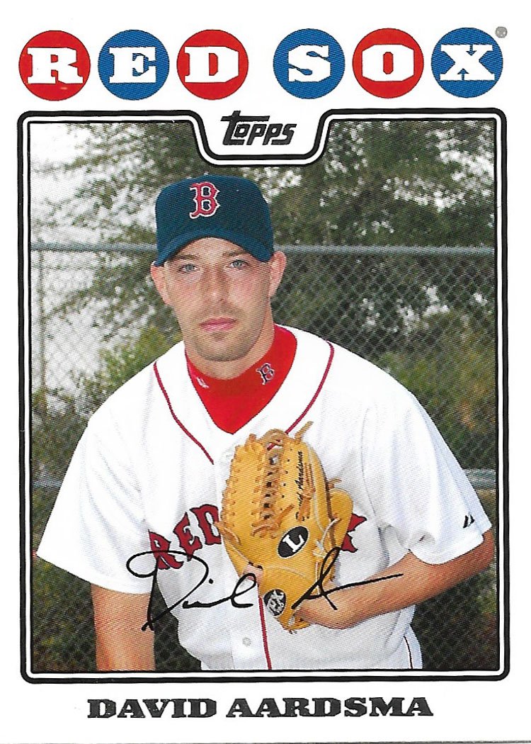 David Aardsma 2008 Topps Updates & Highlights #UH86 Boston Red Sox ...