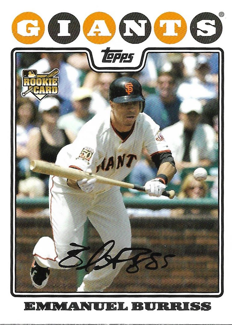 Emmanuel Burriss 2008 Topps Updates & Highlights Rookie #UH177 San ...