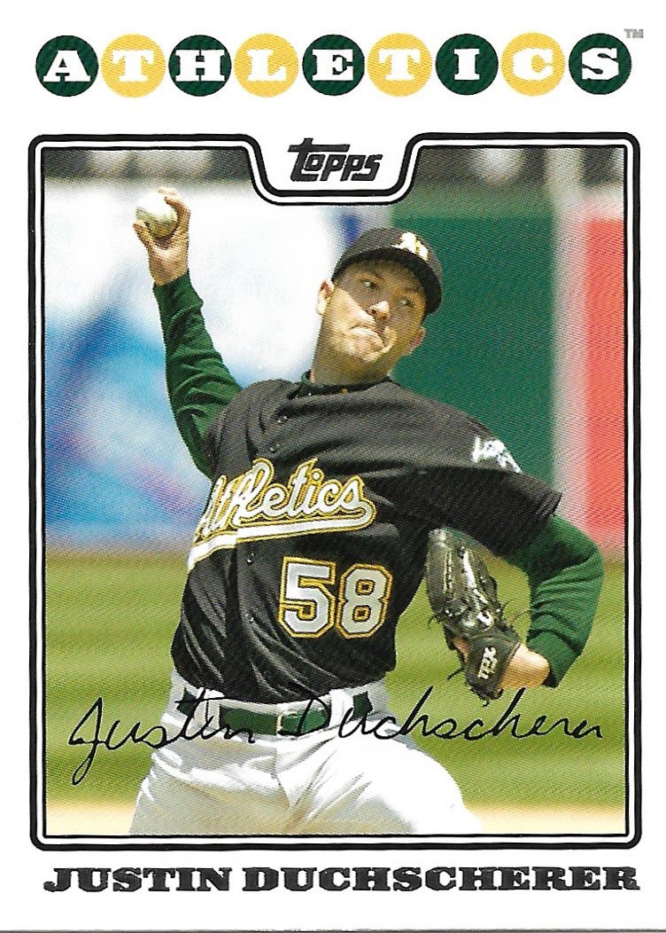 Justin Duchscherer 2008 Topps Updates & Highlights #UH270 Oakland ...
