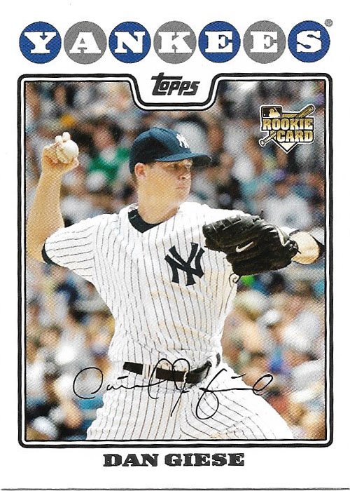 Dan Giese 2008 Topps Updates & Highlights Rookie #UH105 New York ...