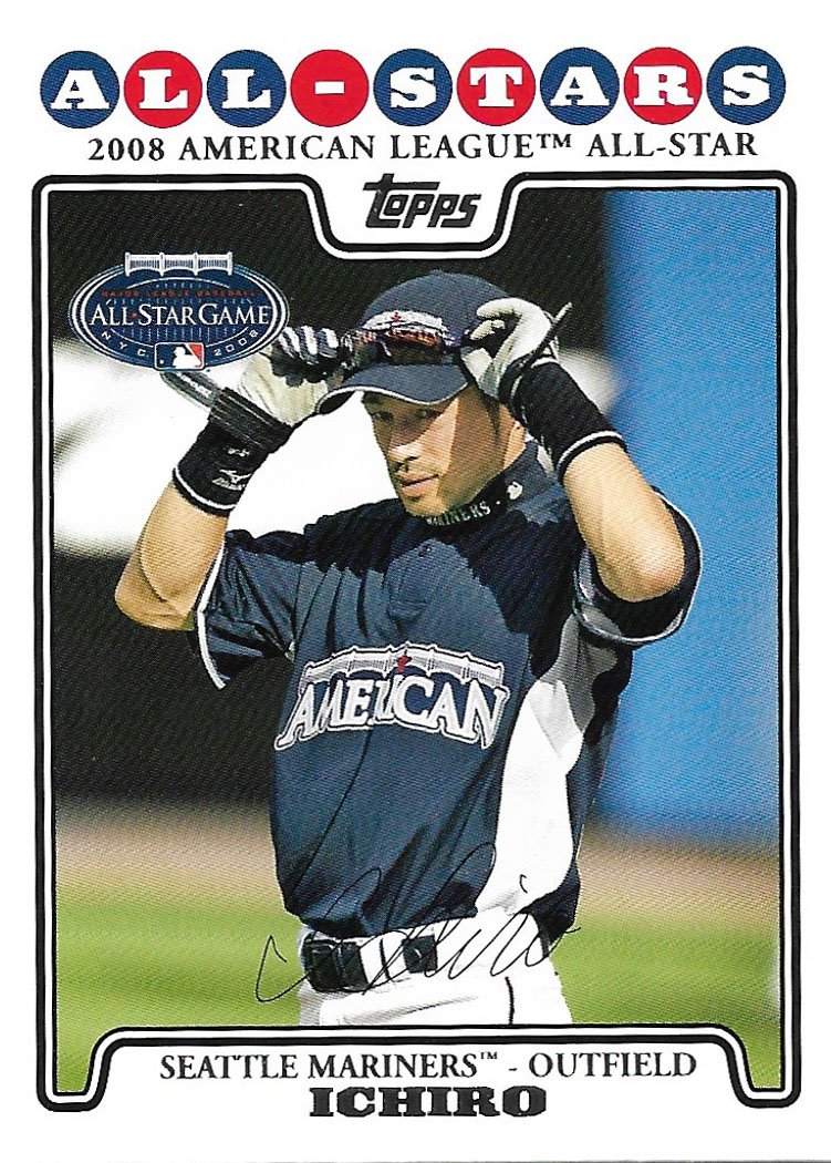 Ichiro Suzuki 2008 Topps Updates & Highlights #UH95 Seattle Mariners ...