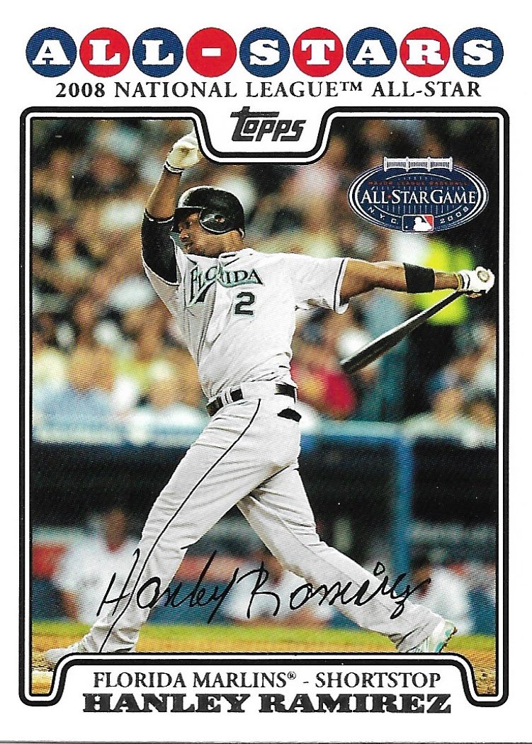Hanley Ramirez 2008 Topps Updates & Highlights #UH35 Florida Marlins ...
