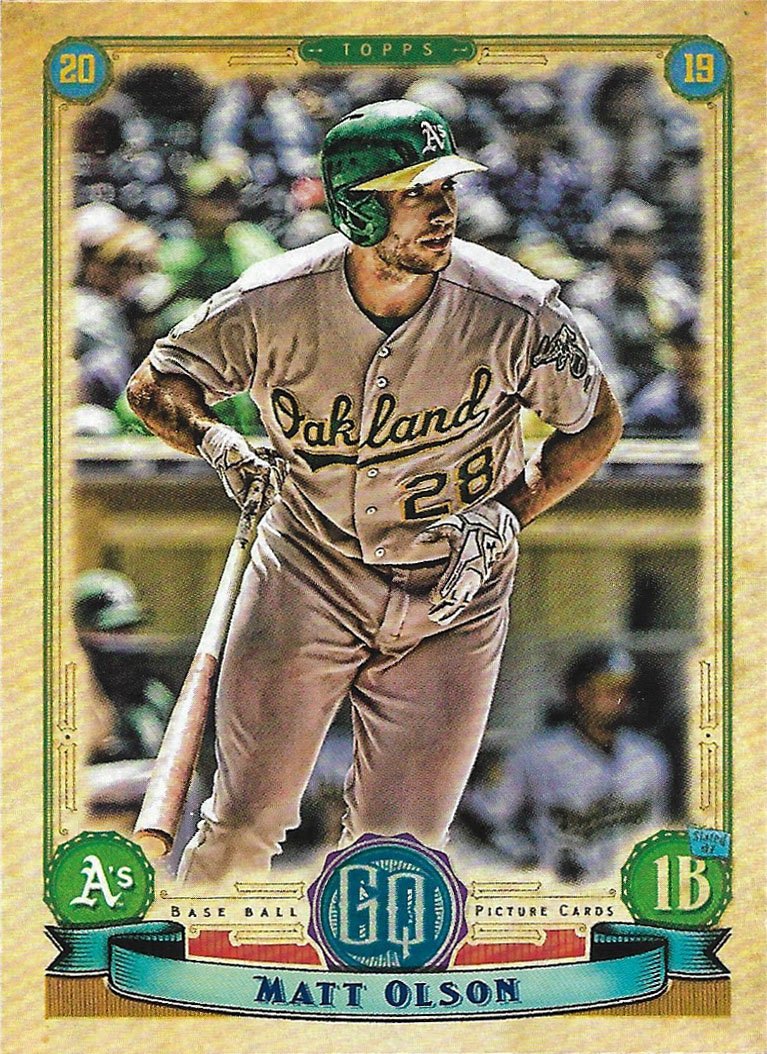 Matt Olson 2019 Topps Gypsy Queen #280 Oakland Athletics Baseball Card
