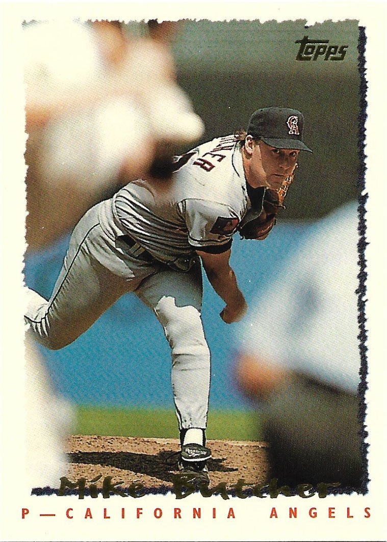 Mike Butcher 1995 Topps #368 California Angels Baseball Card